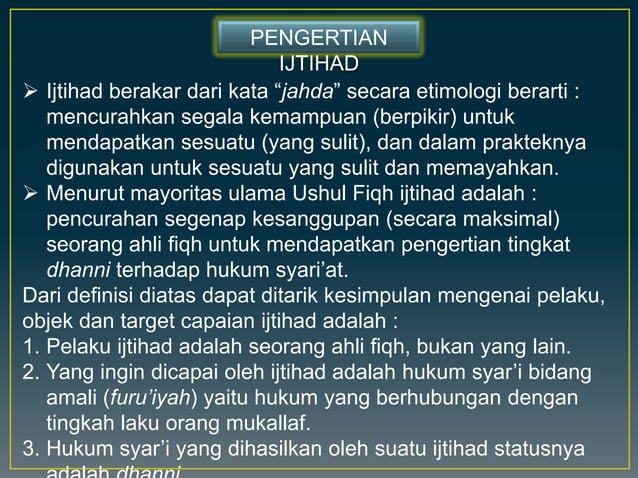 IJTIHAD | PPTX