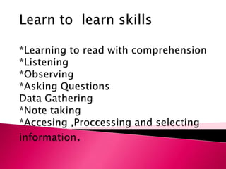 Learning to Know | PPTX