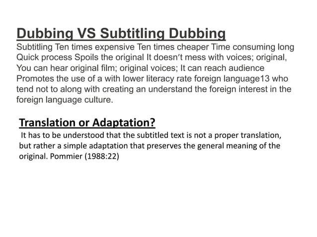 screen translation | PPT