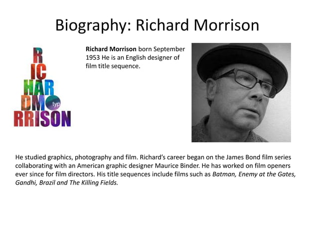 Richard Morrison Resarch and Analysis | PPT