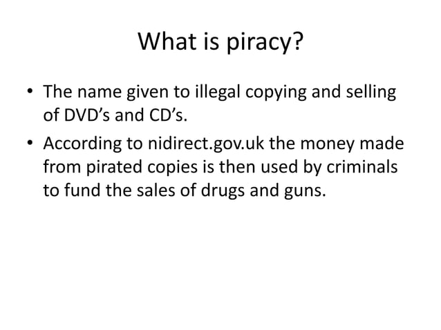 Film Piracy | PPT