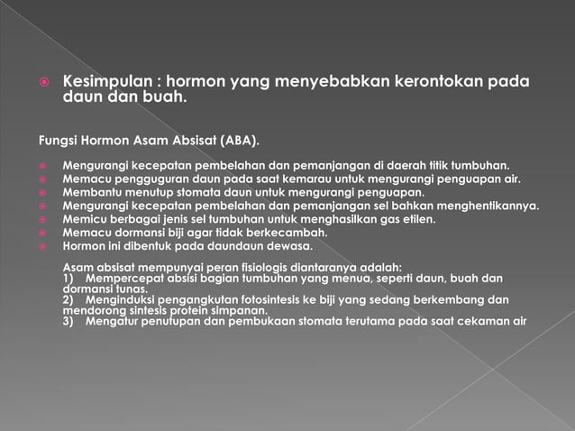 hormon gas etilen,asam absisat, asam traumalin | PPTX