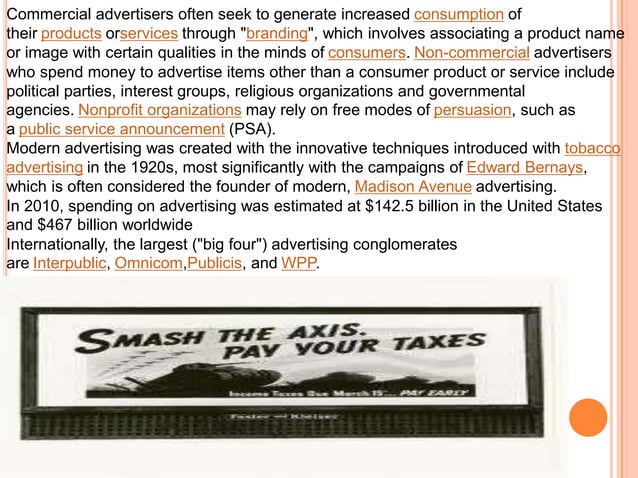 mass media advertisement assignment | PPTX | Advertising Industry ...