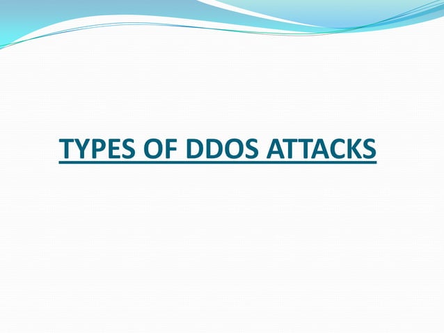 DDoS ATTACKS | PPT