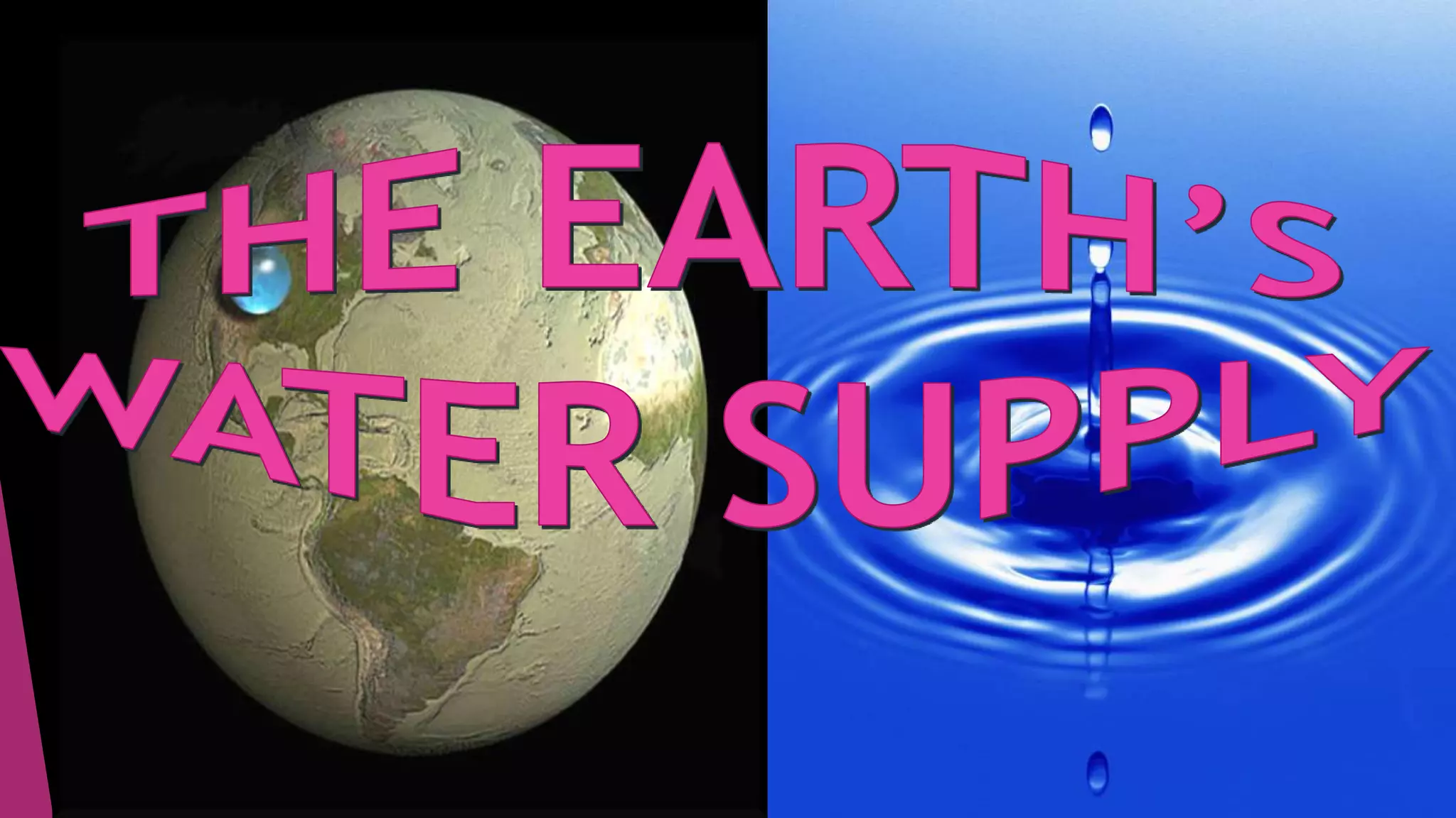 the earth's water supply | PPT