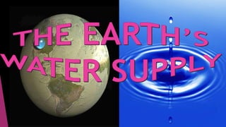 the earth's water supply | PPT