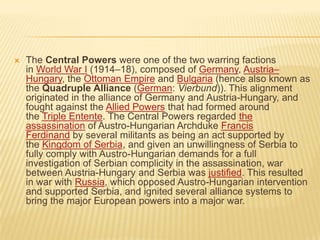World War 1 | PPTX