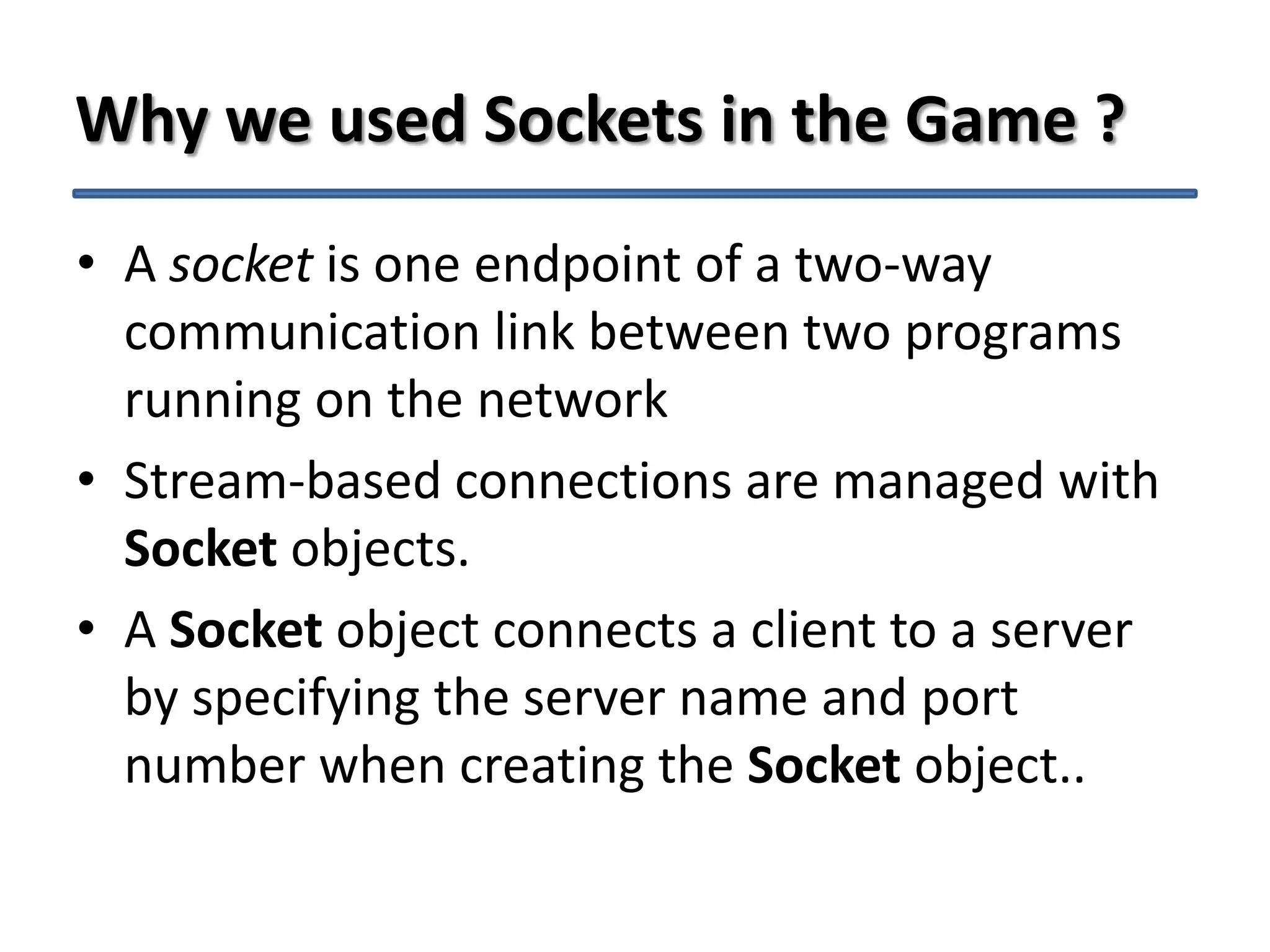 Multiplayer Java Game | PPT