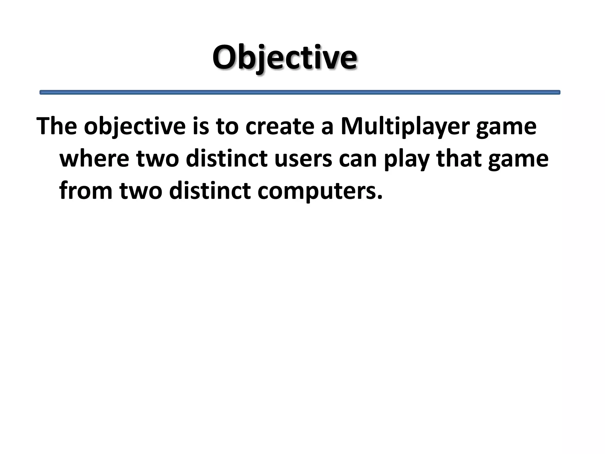 Multiplayer Java Game | PPT