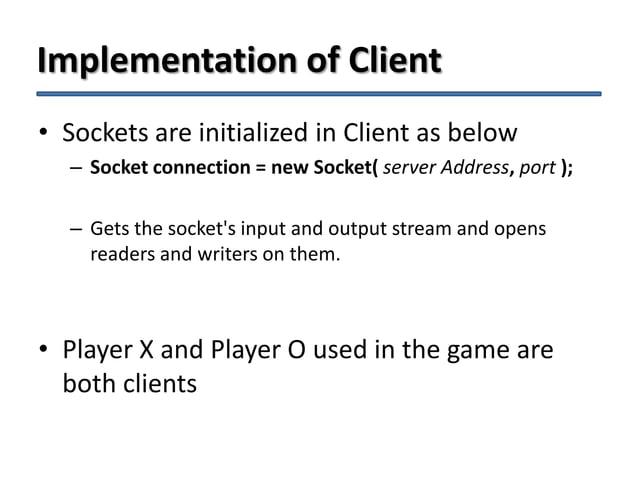 Multiplayer Java Game | PPT
