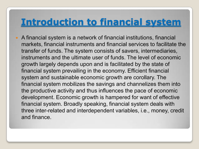 financial system | PPT