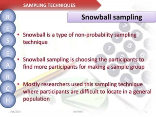 Snowball Sampling