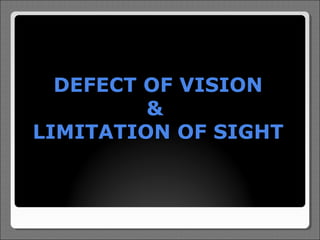 LIGHT AND SIGHT | PPT
