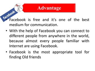 Facebook,Twitter and Linkedin. advantages and Disadvantages | PPT