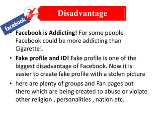 Facebook,Twitter and Linkedin. advantages and Disadvantages | PPT