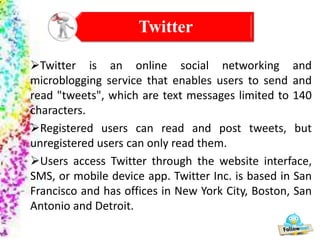 Facebook,Twitter and Linkedin. advantages and Disadvantages | PPT