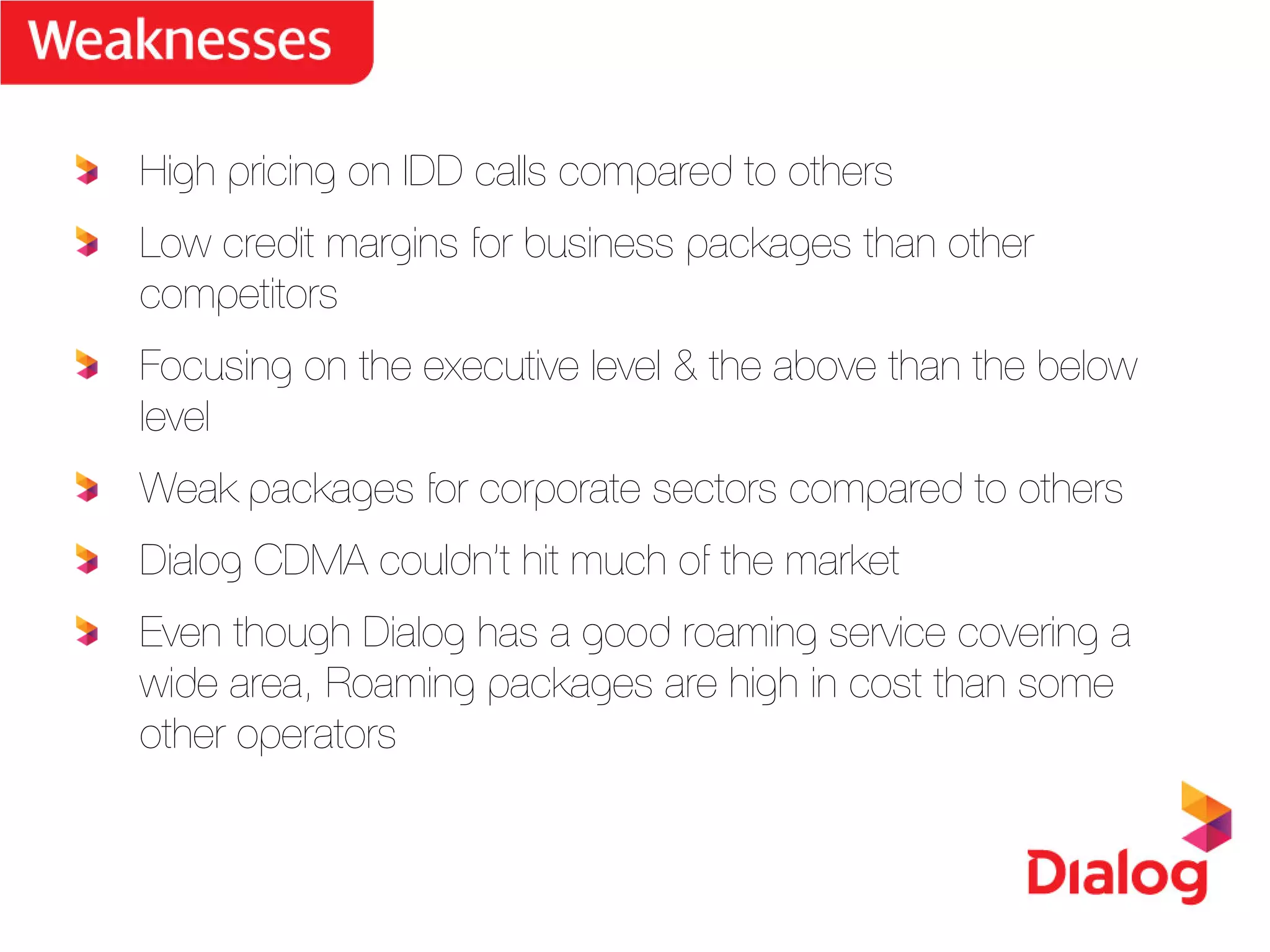SWOT Analysis on Dialog PLC | PDF