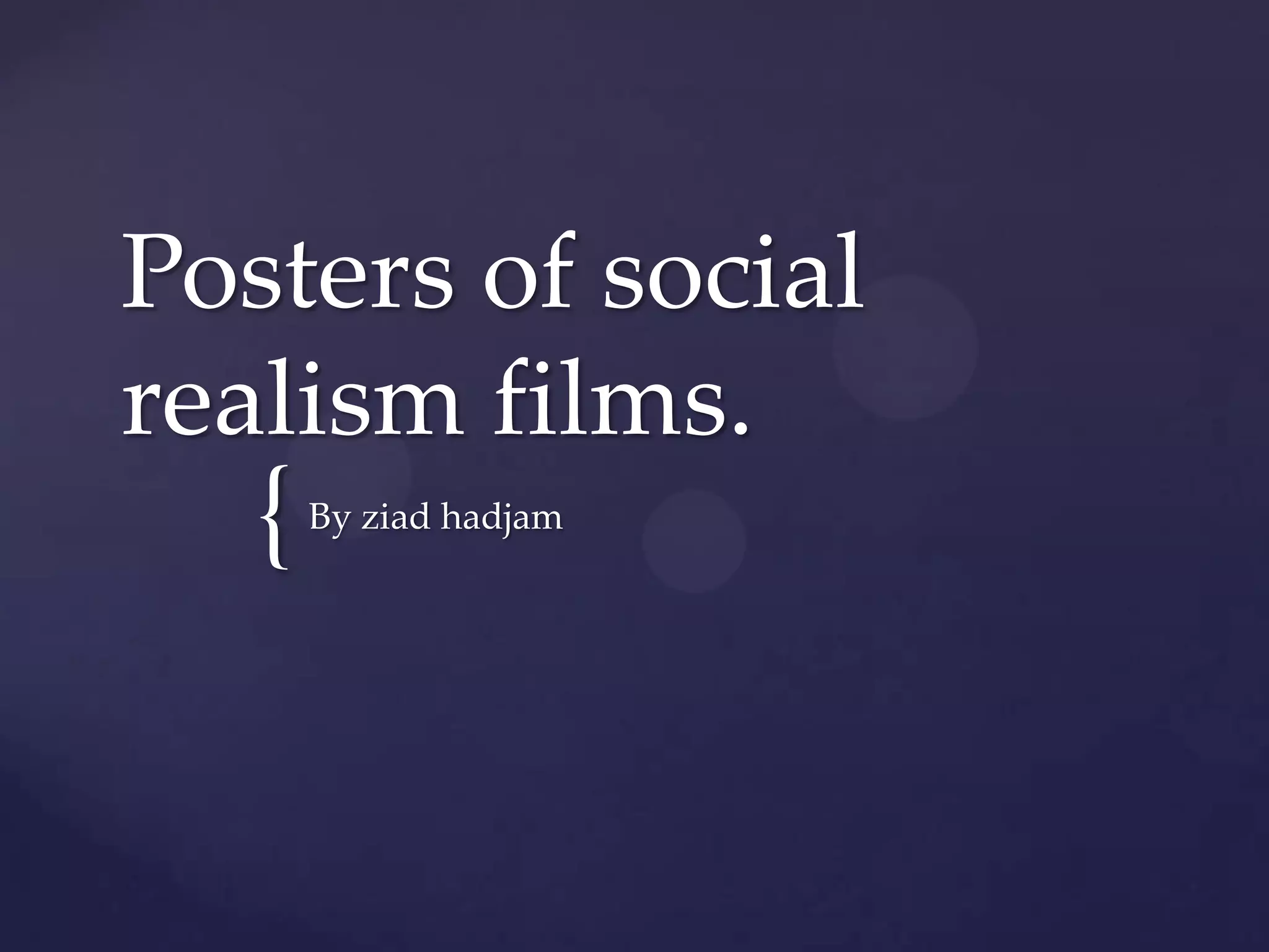social realism posters | PPTX