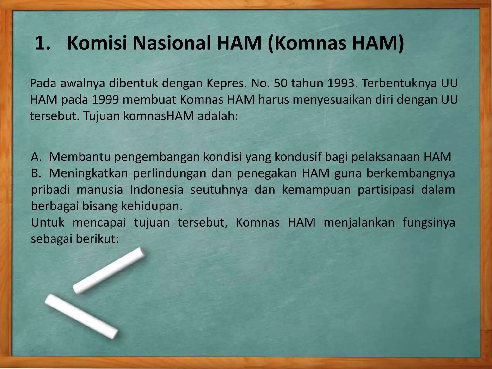 LEMBAGA LEMBAGA PENEGAK HAM | PPTX