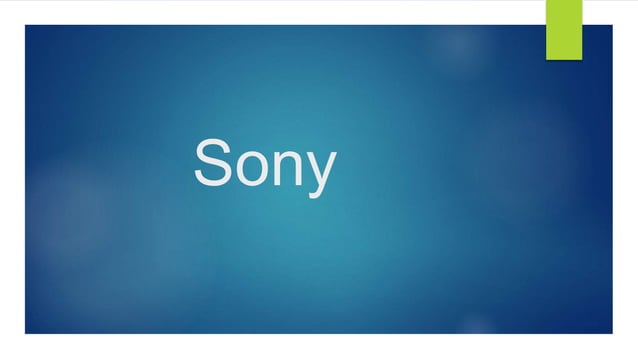 Sony | PPT