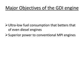 Gasoline Direct-Injection Engines (GDI) | PPTX