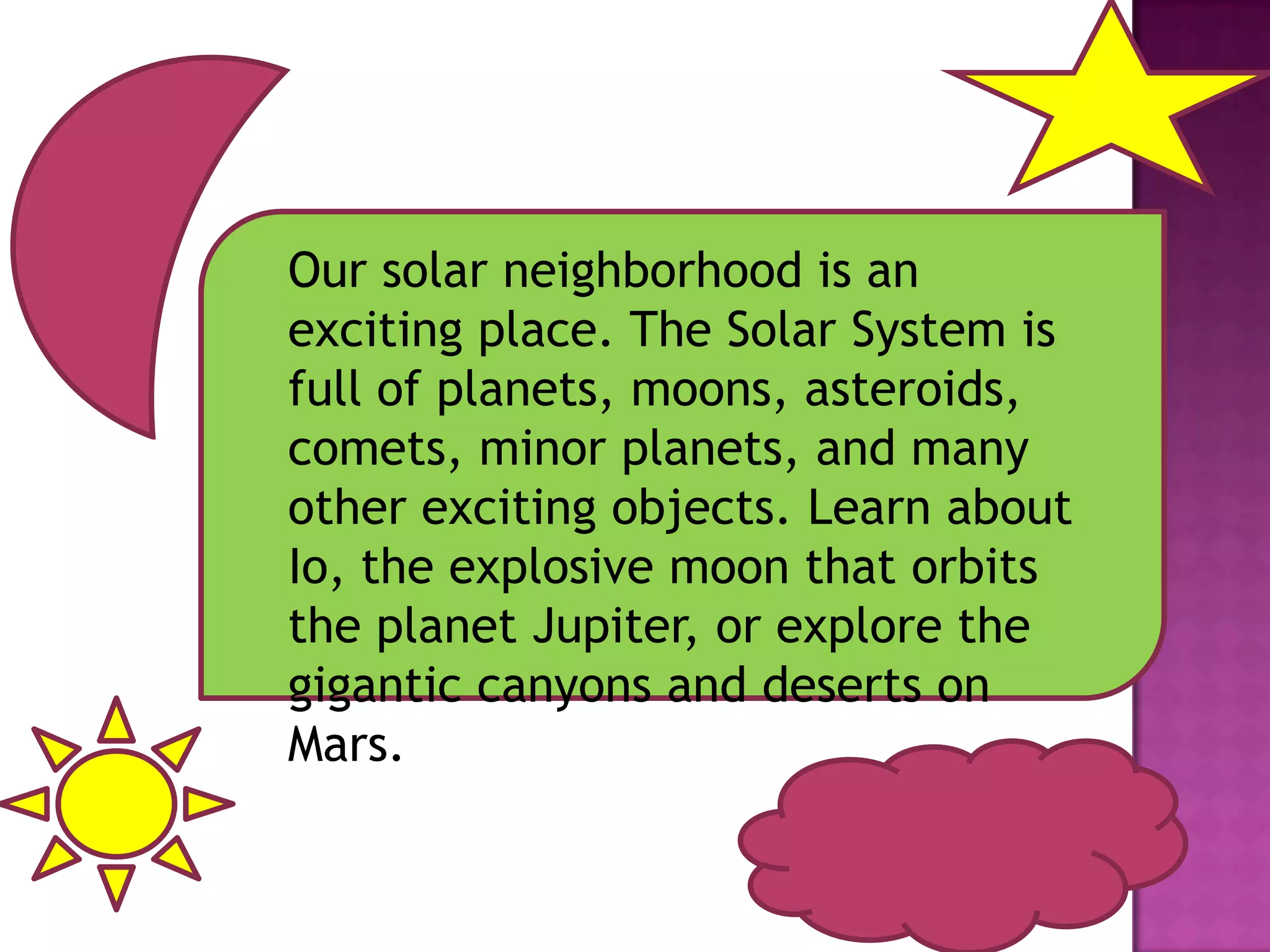 discovering the outer space (THE PLANETS) :) | PPT