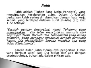 Konsep Ketuhanan Dalam Islam | PPTX