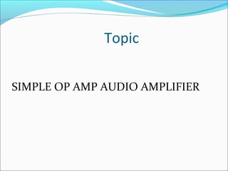 Presentation op-amp | PPT