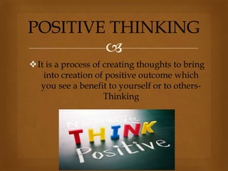 Mind over Matter and Positive Psychology | PPTX