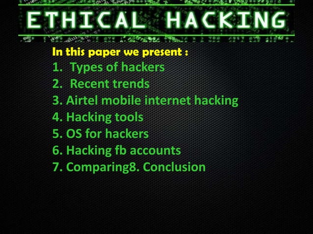 ETHICAL HACKING | PPT
