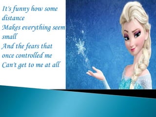 Let it go Lyrics - idina menzel | PPTX