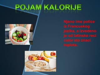 Kalorije | PPTX