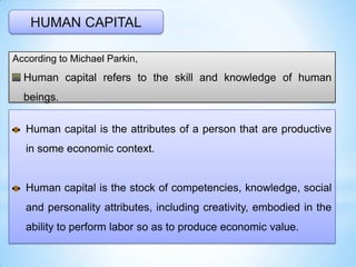 HUMAN CAPITAL | PPTX