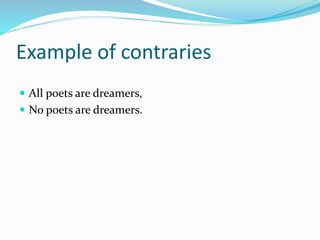 Traditional Square of opposition | PPTX