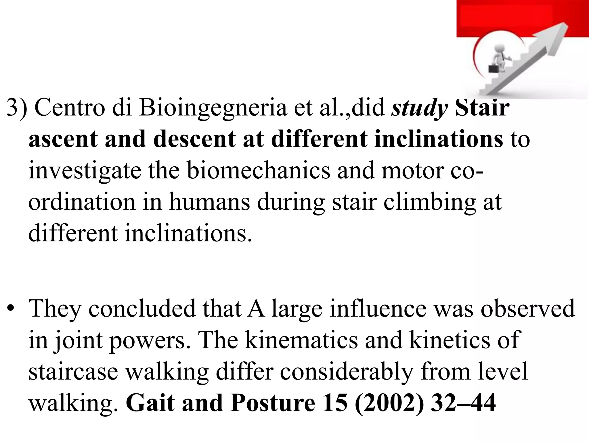 biomechanics of stair climbing | PPTX