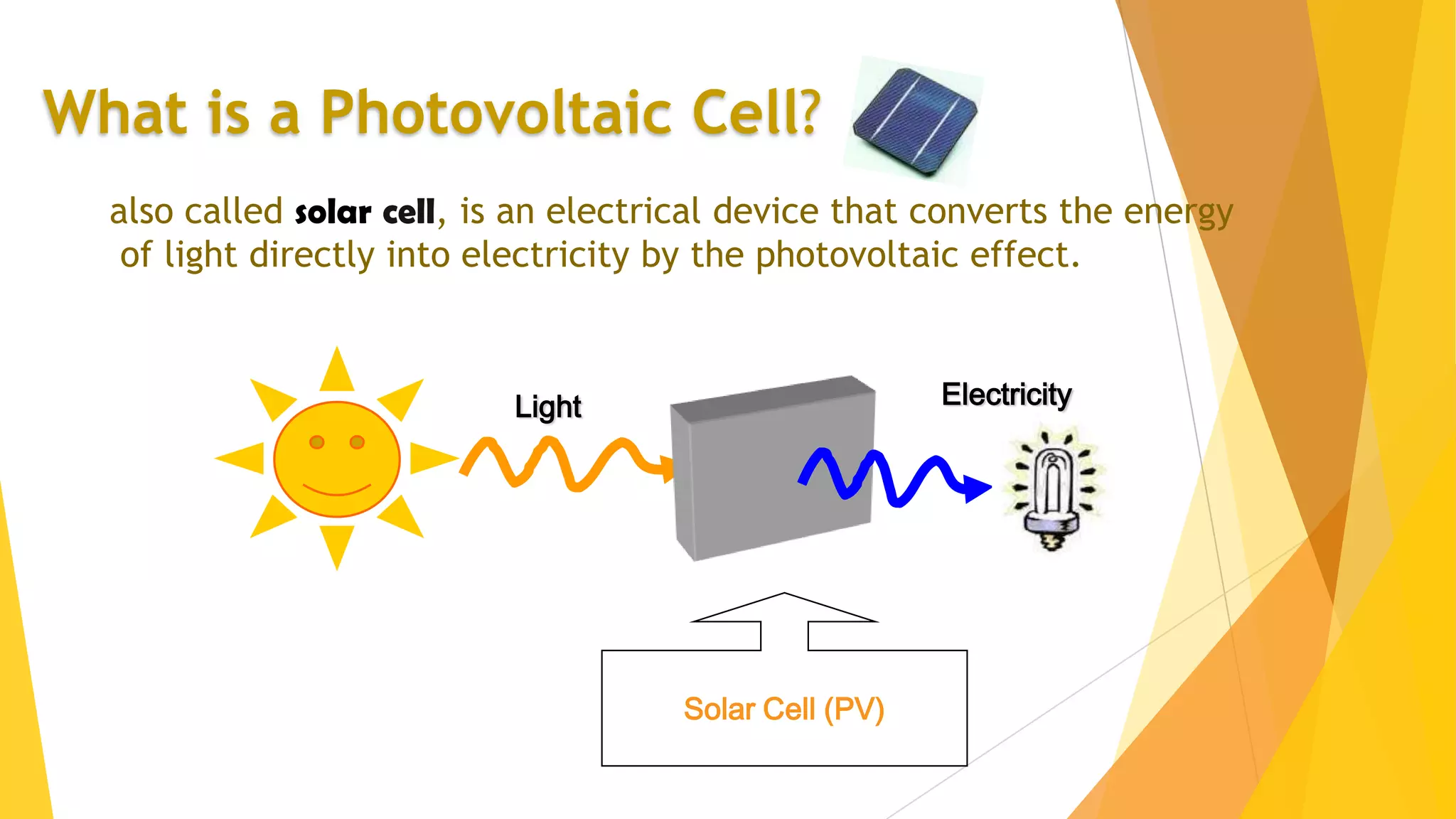 Solar energy and PV cells | PPTX