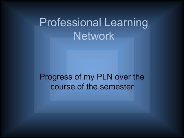 PLN Reflection | PPTX
