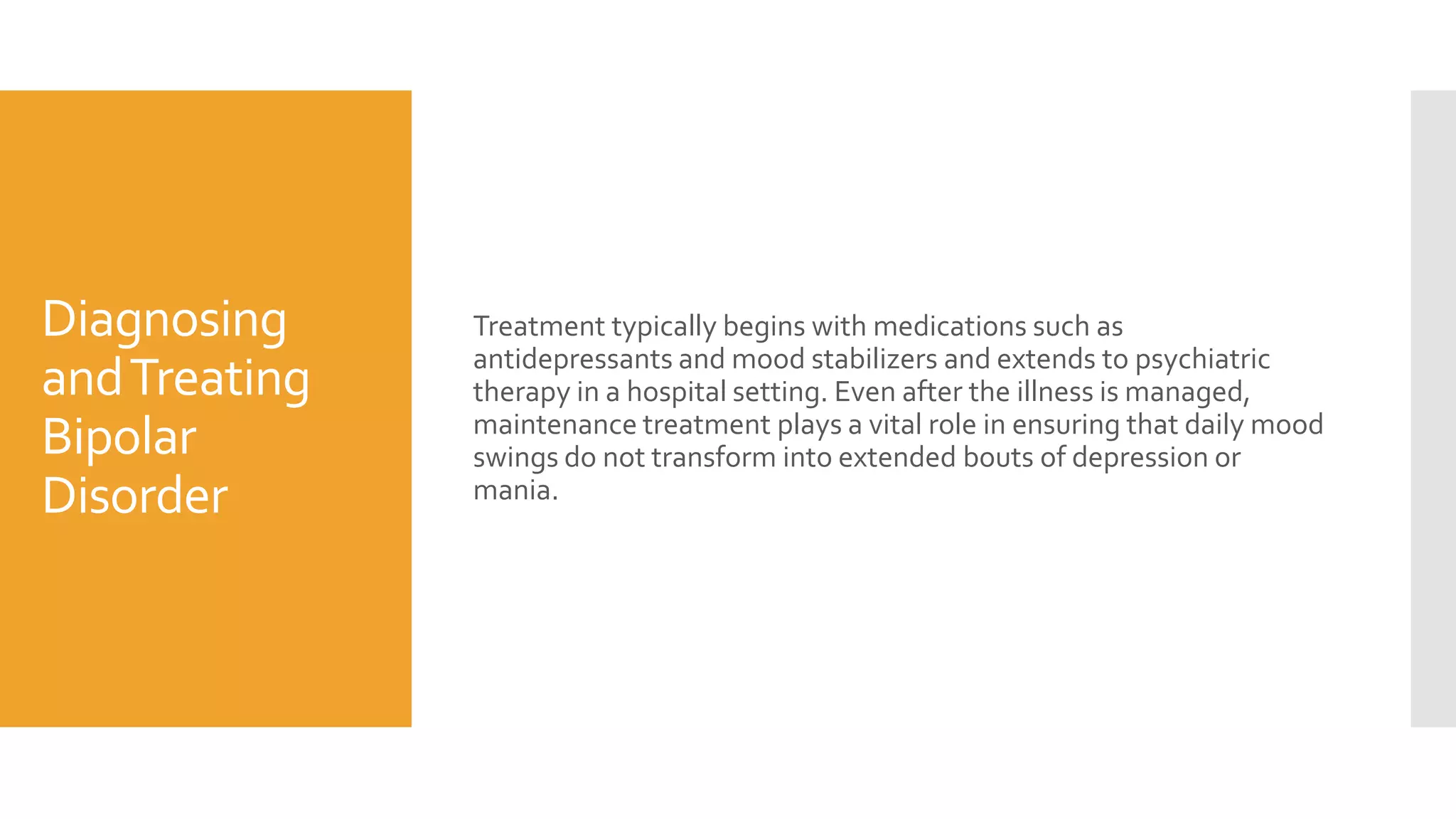 Diagnosing and Treating Bipolar Disorder | PPT
