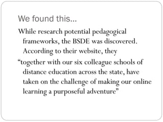 BSDE's IMPACT Model of Pedagogy | PPT