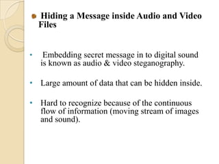 Steganography | PPT