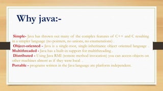 about java | PPTX