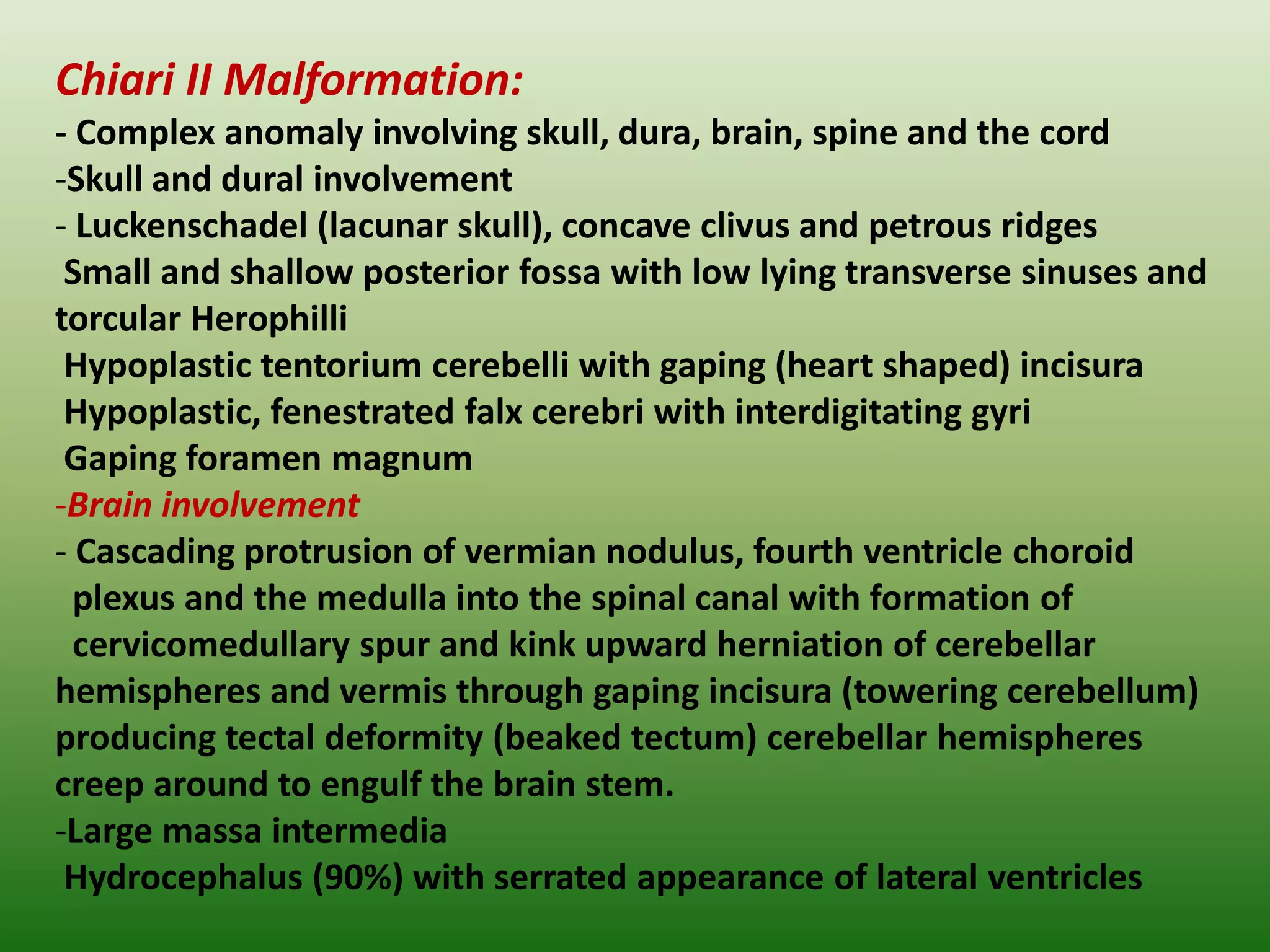 Presentation1.pptx, congenital malformation of the brain. | PPTX