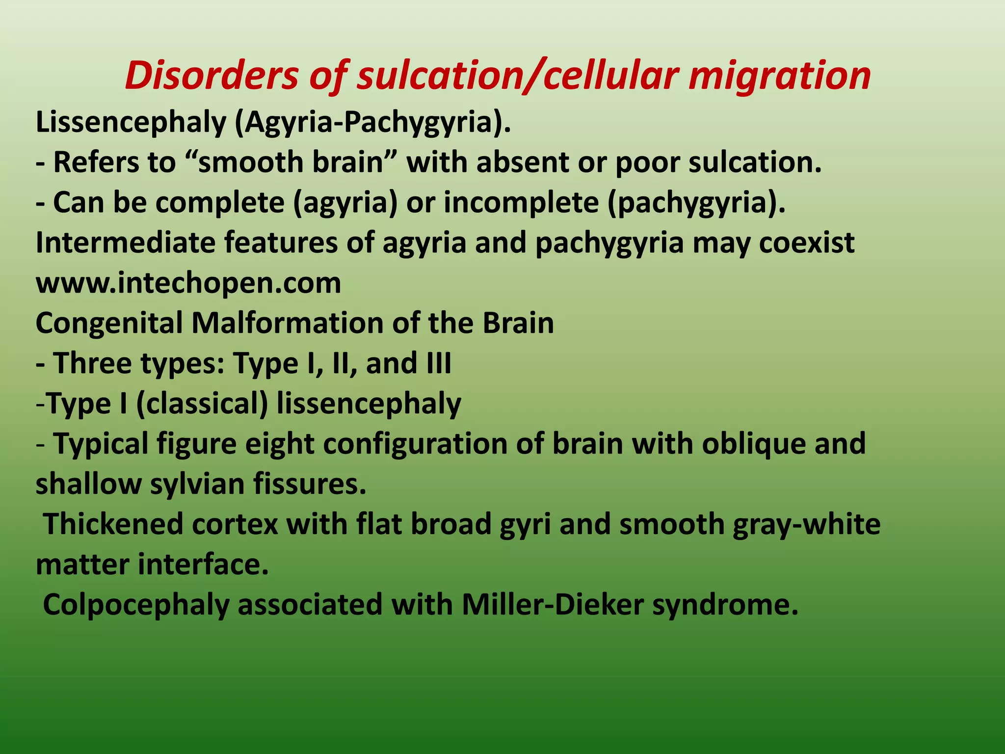 Presentation1.pptx, congenital malformation of the brain. | PPTX