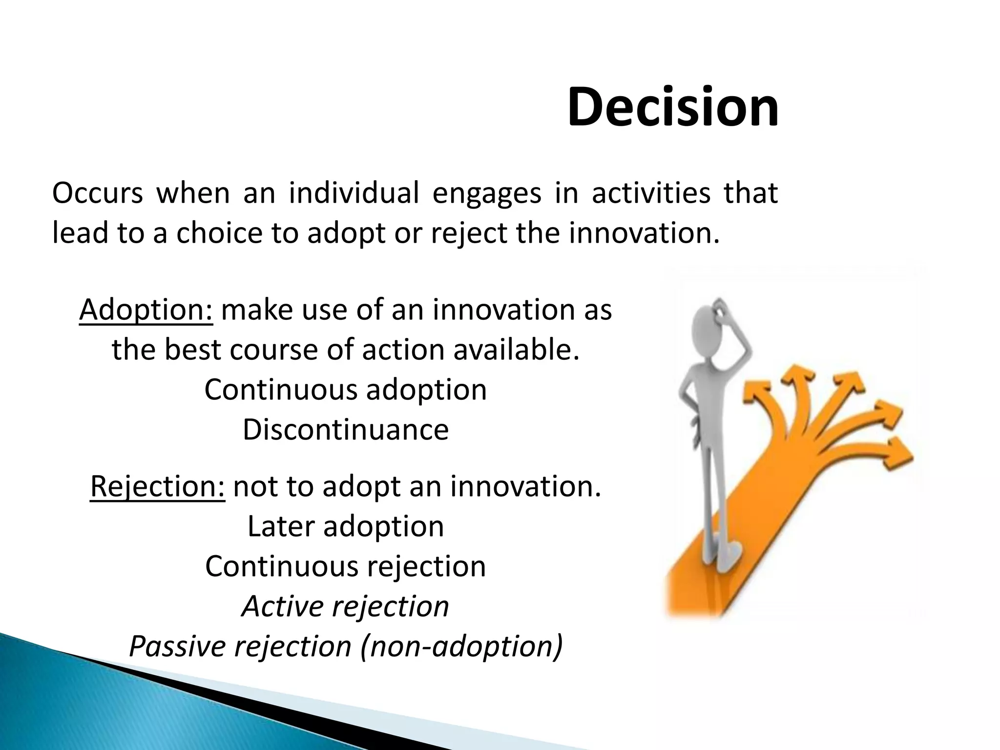 Diffusion of innovation------Innovation Decision Process | PPTX