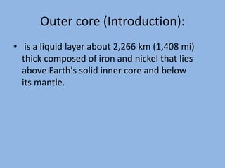 Earth´s inner and outer core (Presentation #1 Biology L2 project) | PPT
