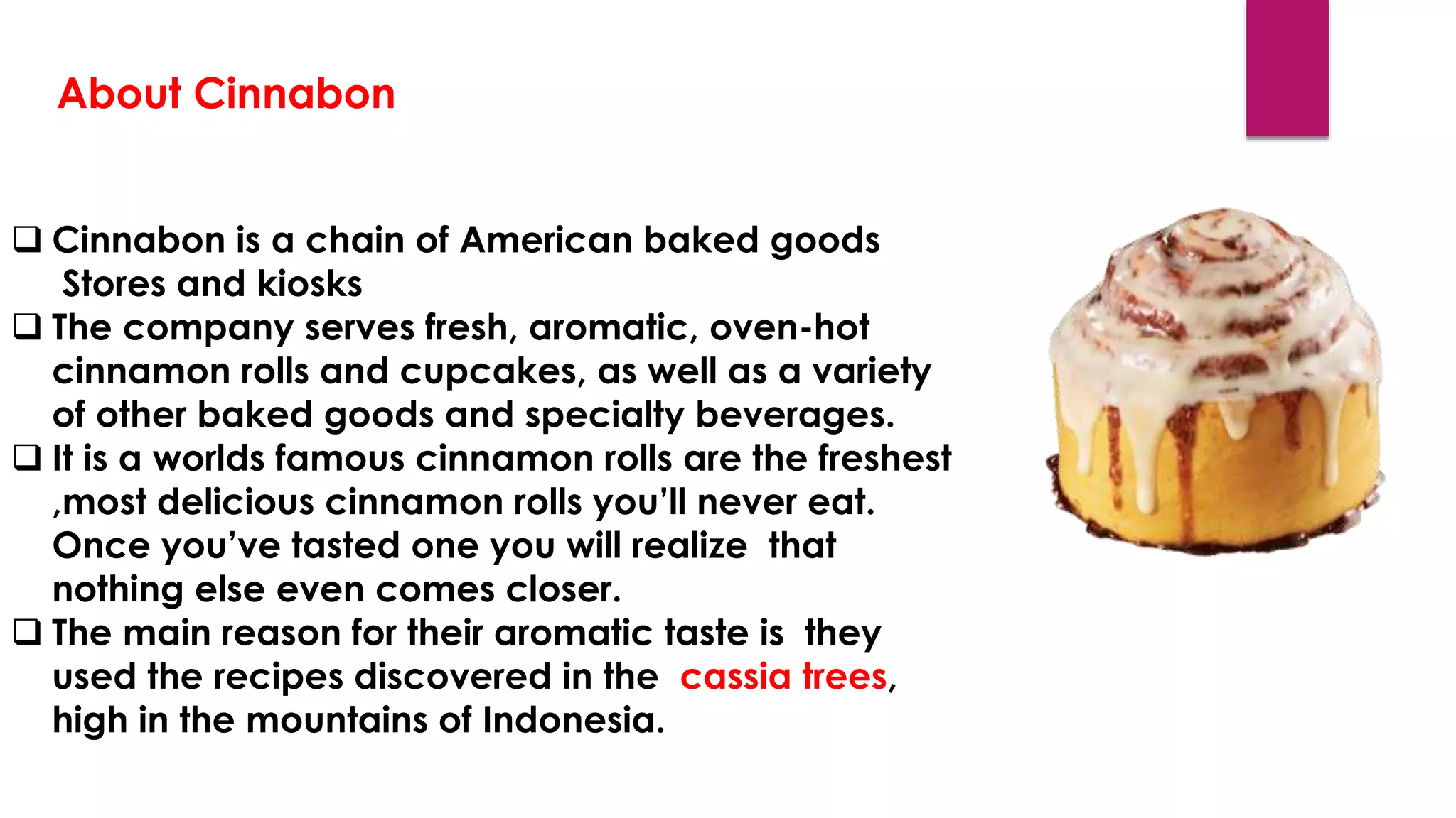 Cinnabon's Market Analysis | PPTX