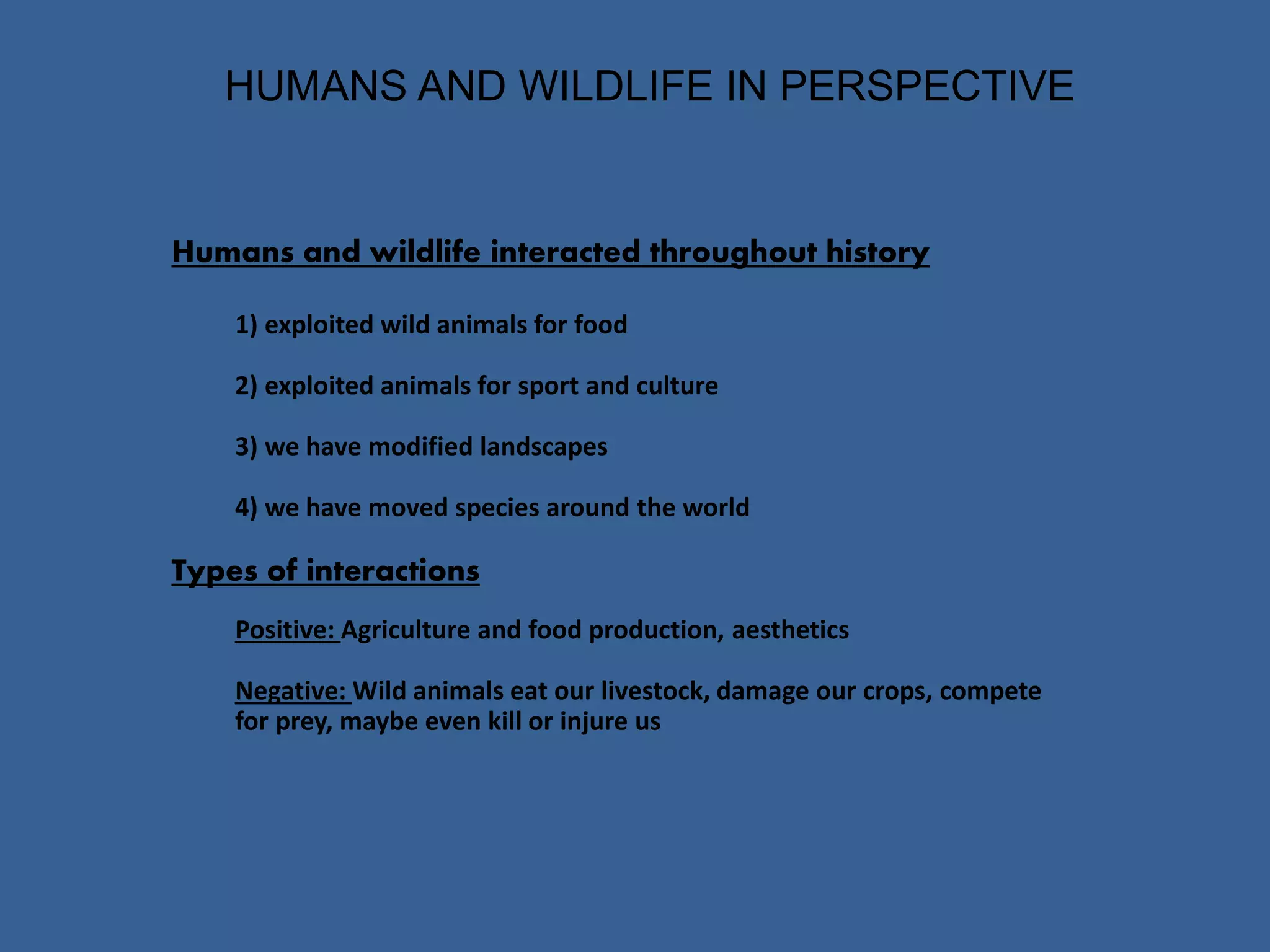 A BRIEF OVERVIEW ON WILDLIFE MANAGEMENT | PPTX