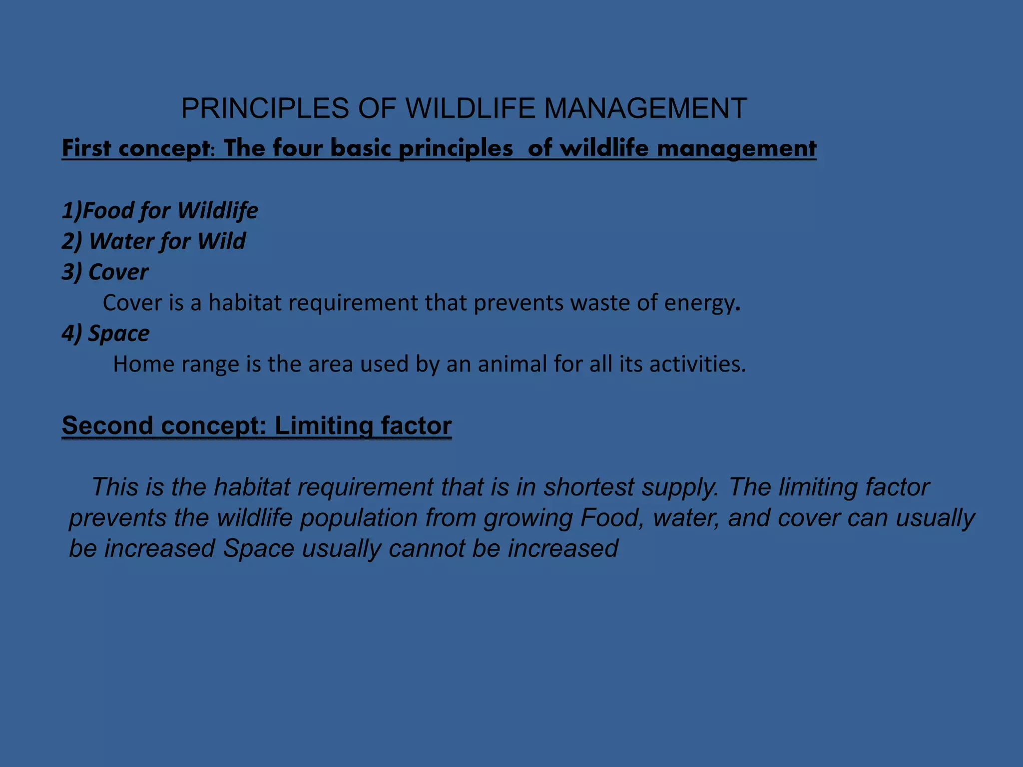 A BRIEF OVERVIEW ON WILDLIFE MANAGEMENT | PPTX