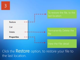 PROCEDURE TEXT | How To Restore Data | English Task | PPTX
