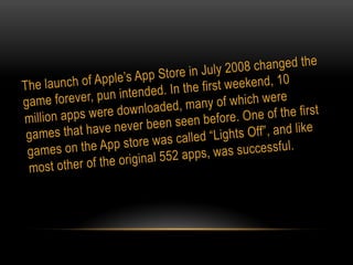 The History Of Mobile Gaming | PPT